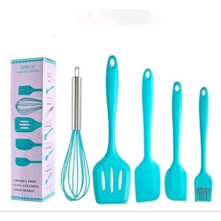 Jual [ SPATAK ] SPATULA KOTAK SET SILIKON ISI 5 IN 1 5IN1 ALAT MASAK ...