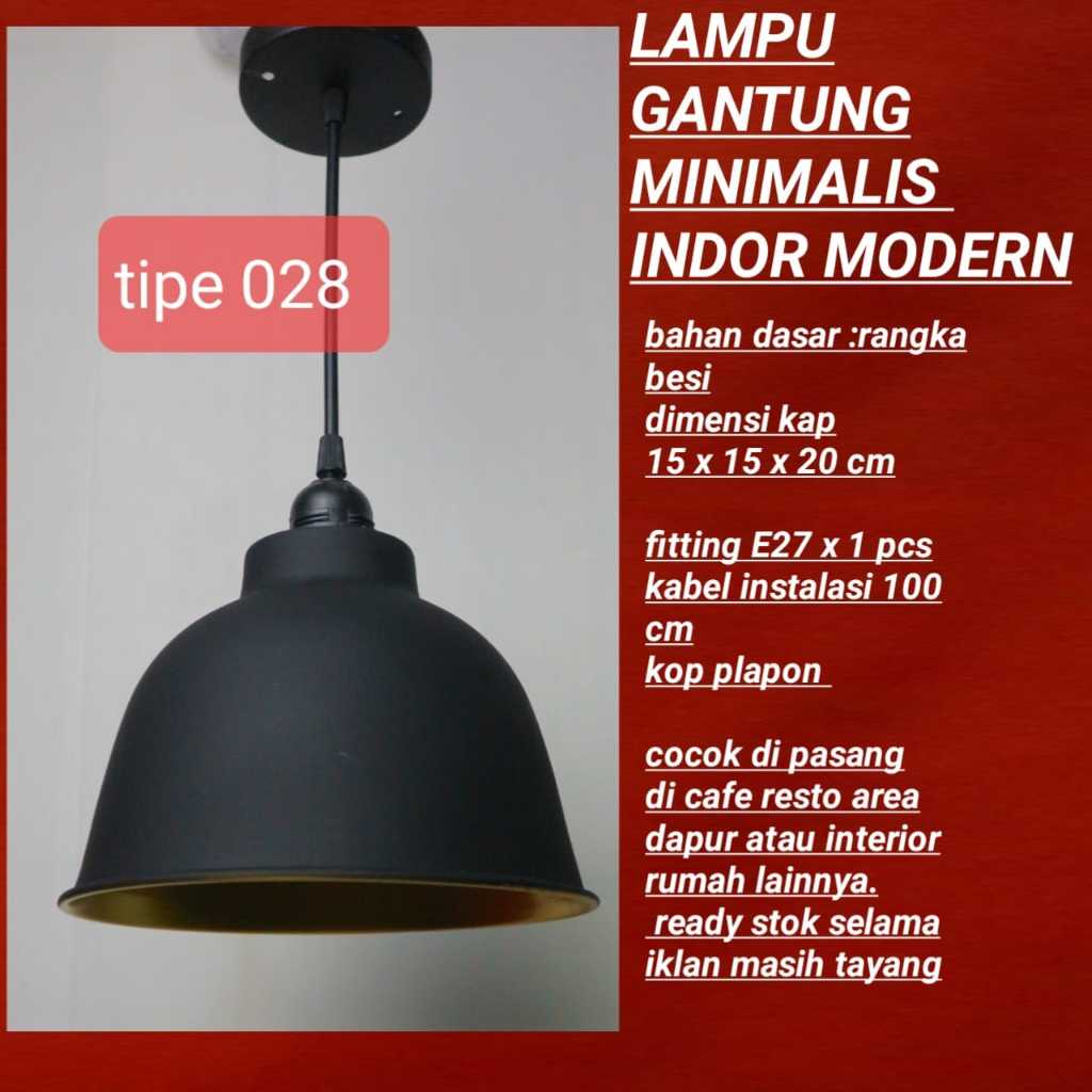Jual kap lampu gantung meja makan/cafe/resto/plafon/modern minimalis | Shopee Indonesia