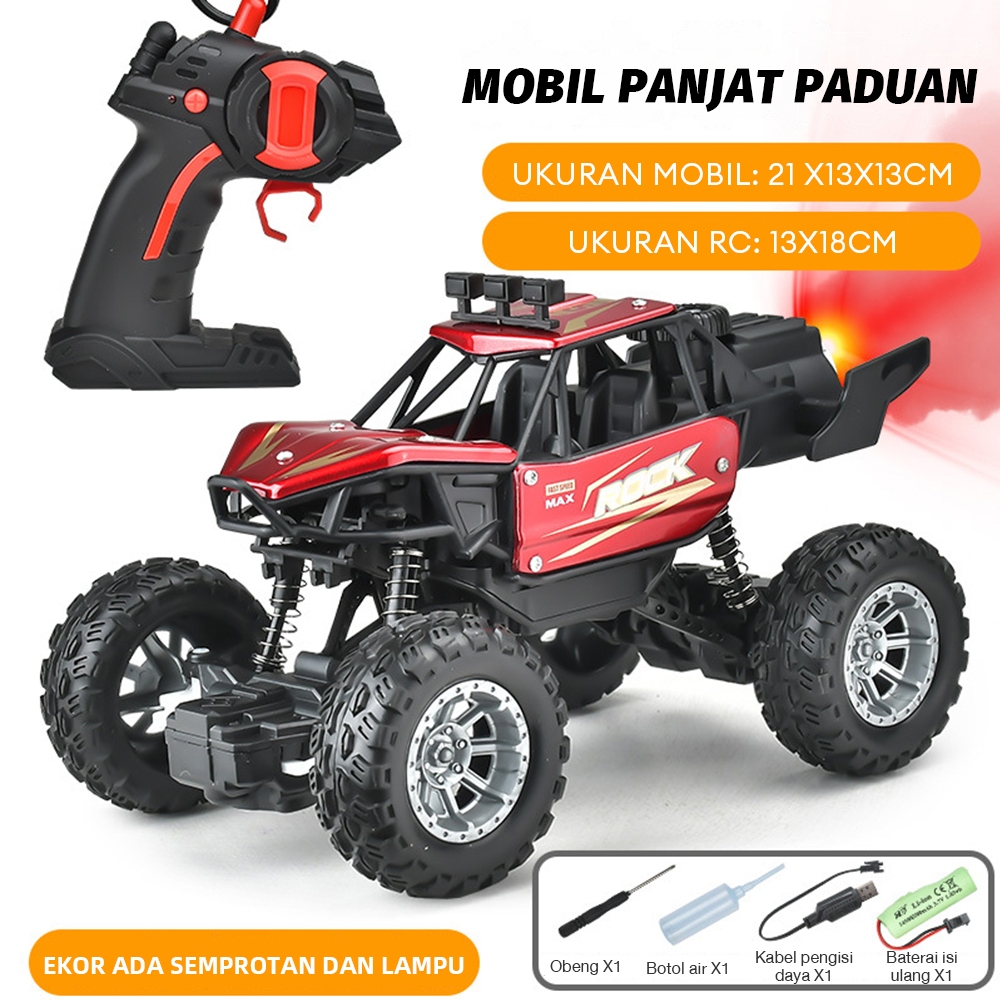 Jual WETECH Mobil Remote Control Spray Mobil Mobilan Offroad Alloy Climbing Car RC Rock Crawler ...