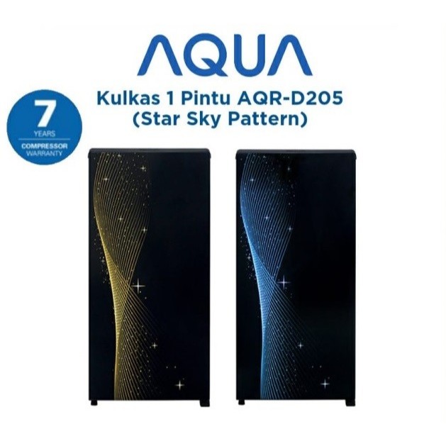 Jual AQUA KULKAS 1 PINTU AQR-D205-MSG AQR D205 - 165 Liter BATAM | Shopee Indonesia
