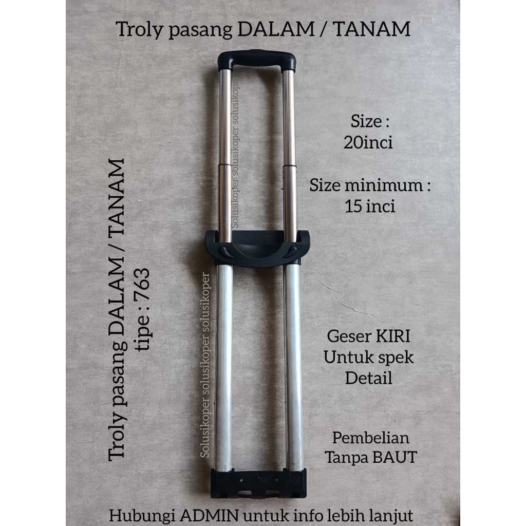 Jual TROLI KOPER, TIANG KOPER KAIN, DORONGAN KOPER TANAM UK 20,25IN ...