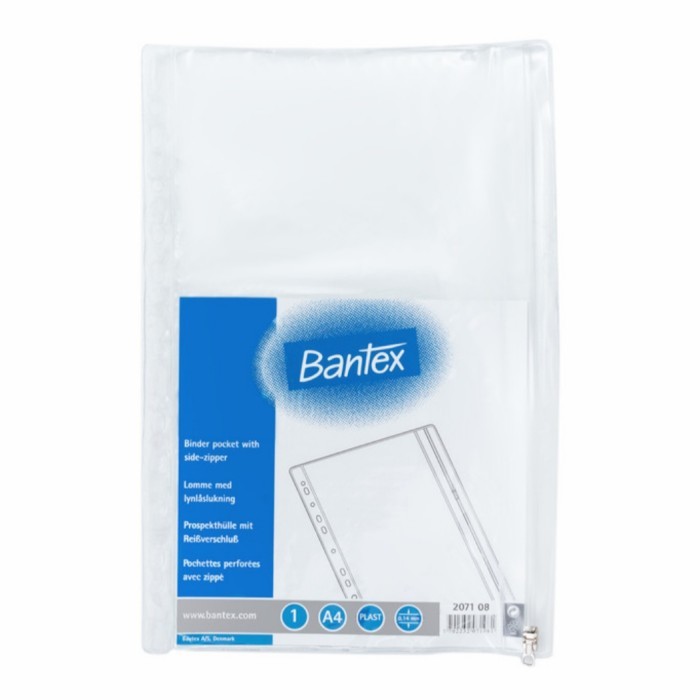 Jual Bantex Zipper Pocket A4 Transparan Tempat Berkas Dokumen Dengan ...