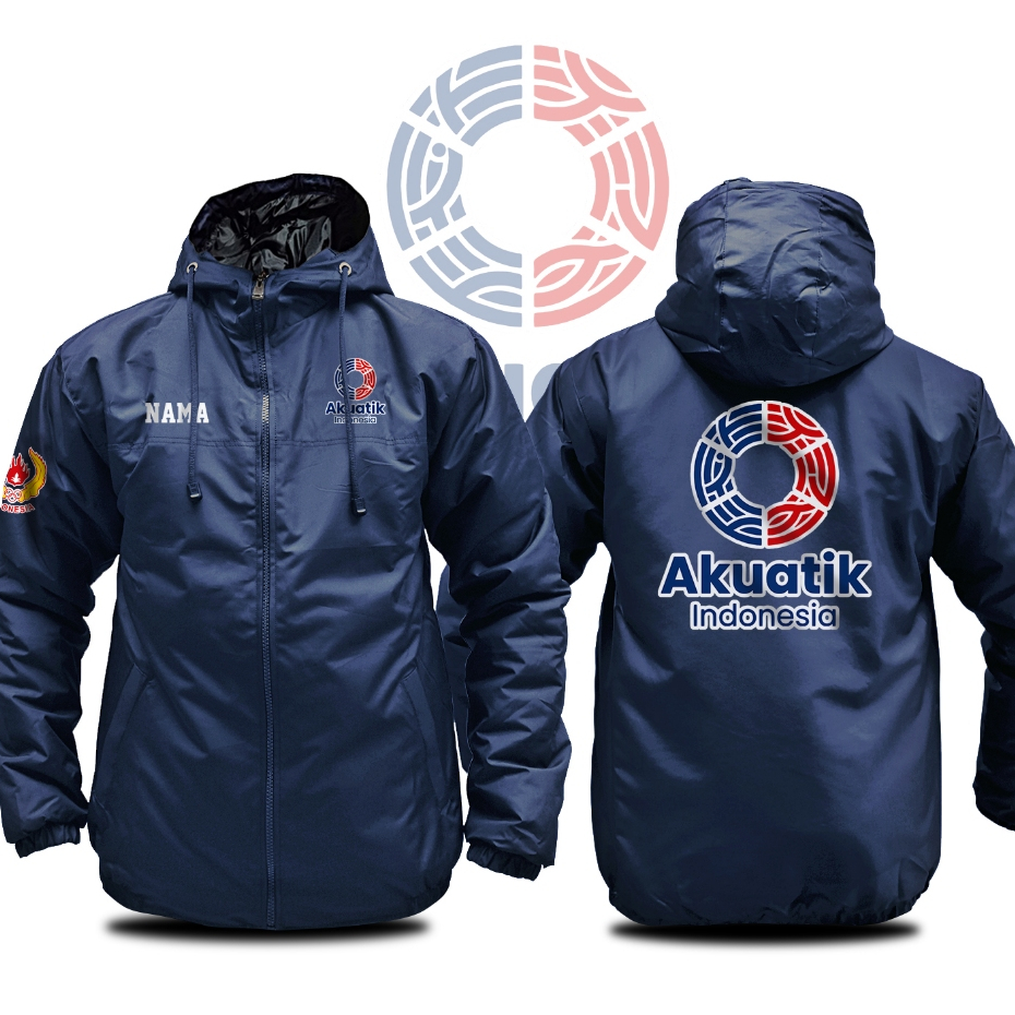 Jual JAKET AKUATIK INDONESIA Parasut Semi WF Free Nama Bisa Custom ...