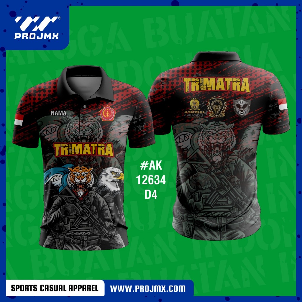 Jual PROJMX - KAOS JERSEY MILITER TRIMATRA TERBARU | Shopee Indonesia