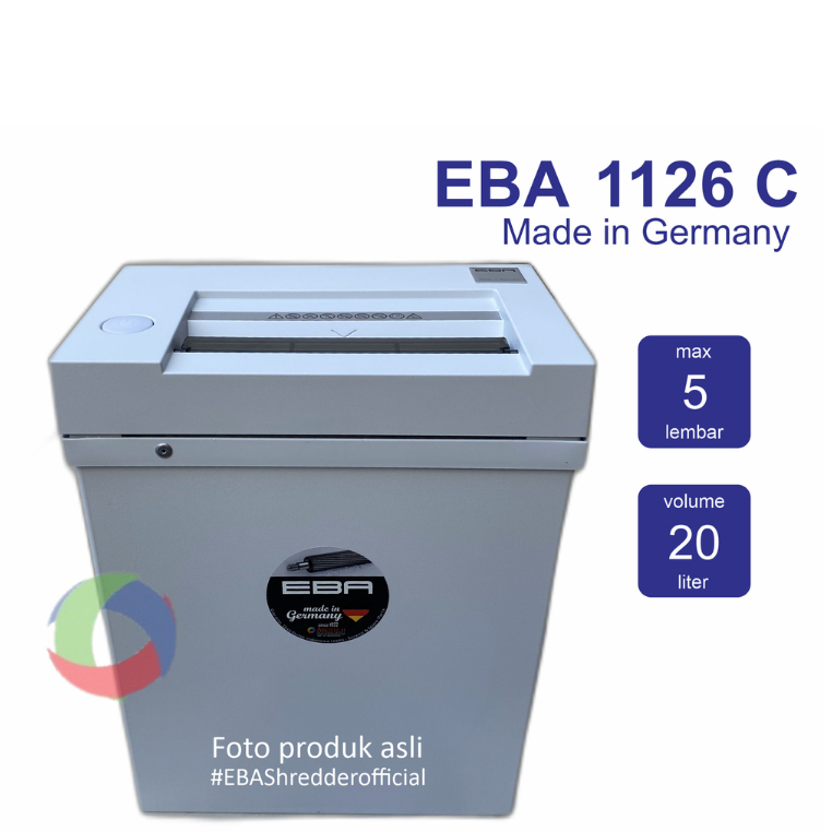 Jual EBA 1126 C P-5 Mesin Penghancur Kertas Cross Cut Made in Germany ...