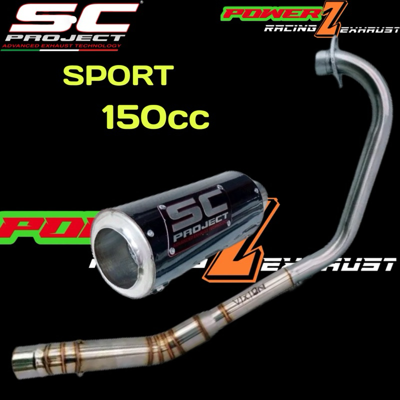 Jual Knalpot Racing Sc project Karbon 150cc Vixion,Verza,R15,CB150,CBR ...