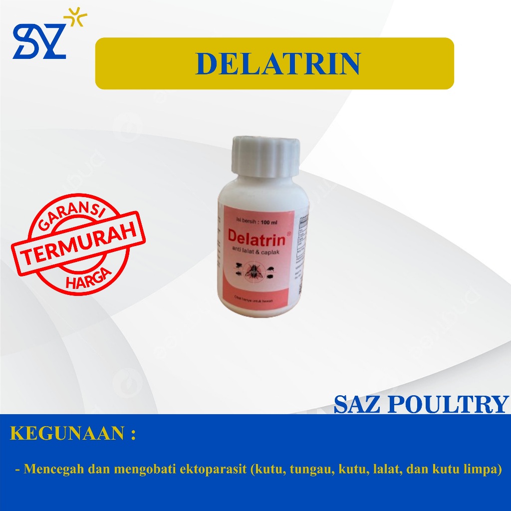 Jual Delatrin 100 ml Obat Parasit Anti Lalat dan Caplak Hewan Ternak ...