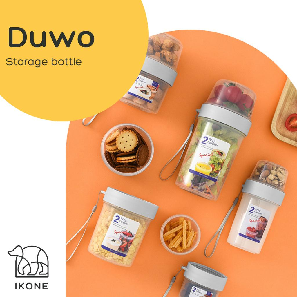 Jual 【IKONE】DUWO Tempat Penyimpanan Makanan Kedap Udara Botol Portable ...