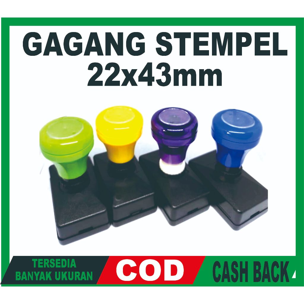 Jual GAGANG STEMPEL 22x43 WARNA (N) | Shopee Indonesia