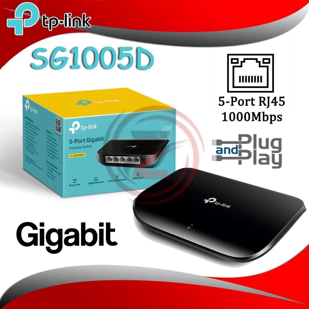 Jual TP-Link SG1005D 5-Port Gigabit Auto-Negotiation Desktop Switch ...