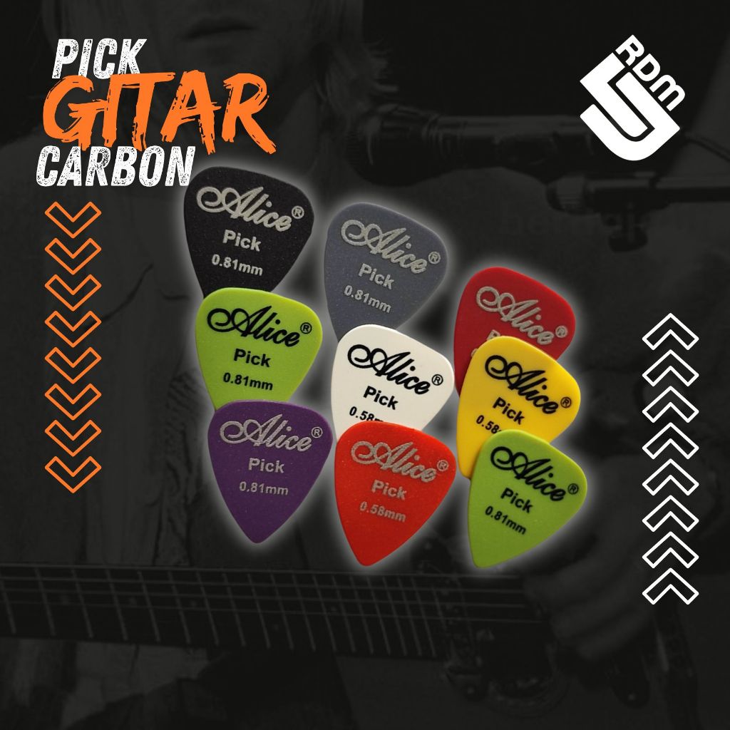 Jual pick gitar alice bahan karbon | Shopee Indonesia
