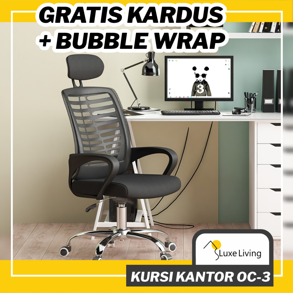 Jual LLI Kursi Kantor Kursi Kerja Kursi Belajar Ergonomis Putar ...