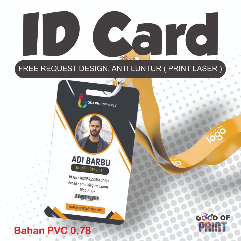 Jual cetak ID CARD LASER CUSTOM Anti luntur bahan pvc tebal 0.78mm ...