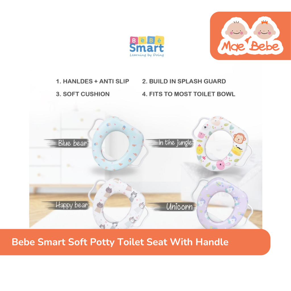 Jual Bebe Smart Soft Potty Training With Handle Dudukan Toilet Anak ...