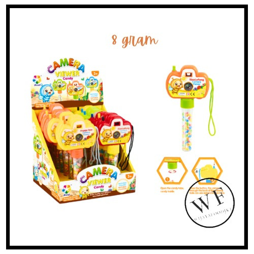 Jual JUQI camera viewer candy / Mainan camera gambar hewan isi permen ...