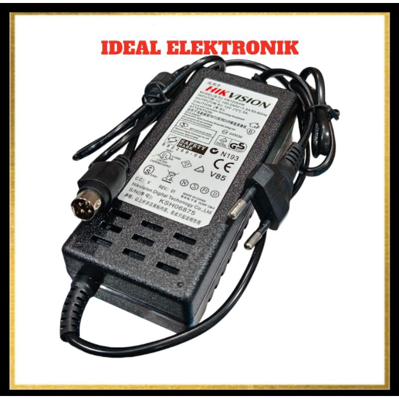 Jual Adaptor Hikvision 12v 5A / Adaptor DVR hikvision | Shopee Indonesia