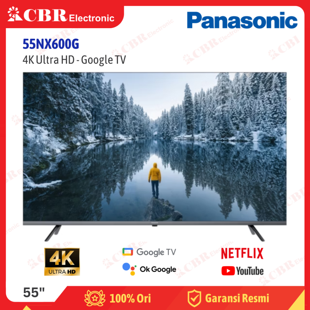 Jual TV Panasonic 55 Inch LED 55NX600G (4K UHD-Google TV) | Shopee ...
