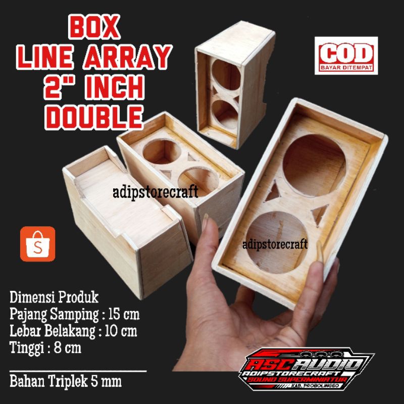 Jual Box Line Array 2 inch double .. Triplek 5 mm | Shopee Indonesia