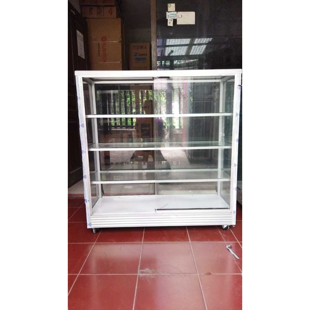 Jual RAK Etalase Kaca 1 Meter RODA KURIR TOKO KHUSUS BOGOR | Shopee ...