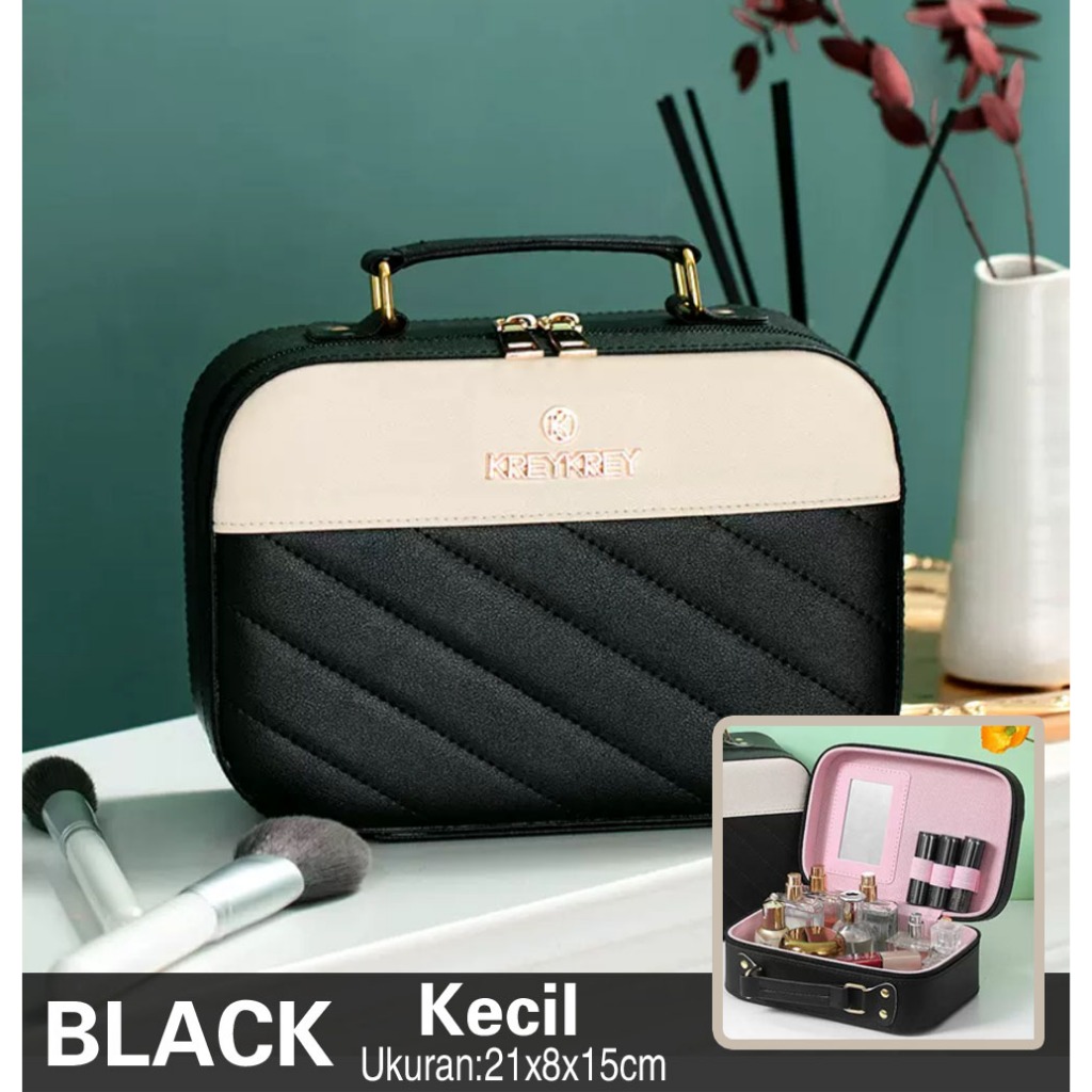 Jual Kotak kosmetik / Tempat Make Up / Beauty Case/4 Tingkat Mewah ...