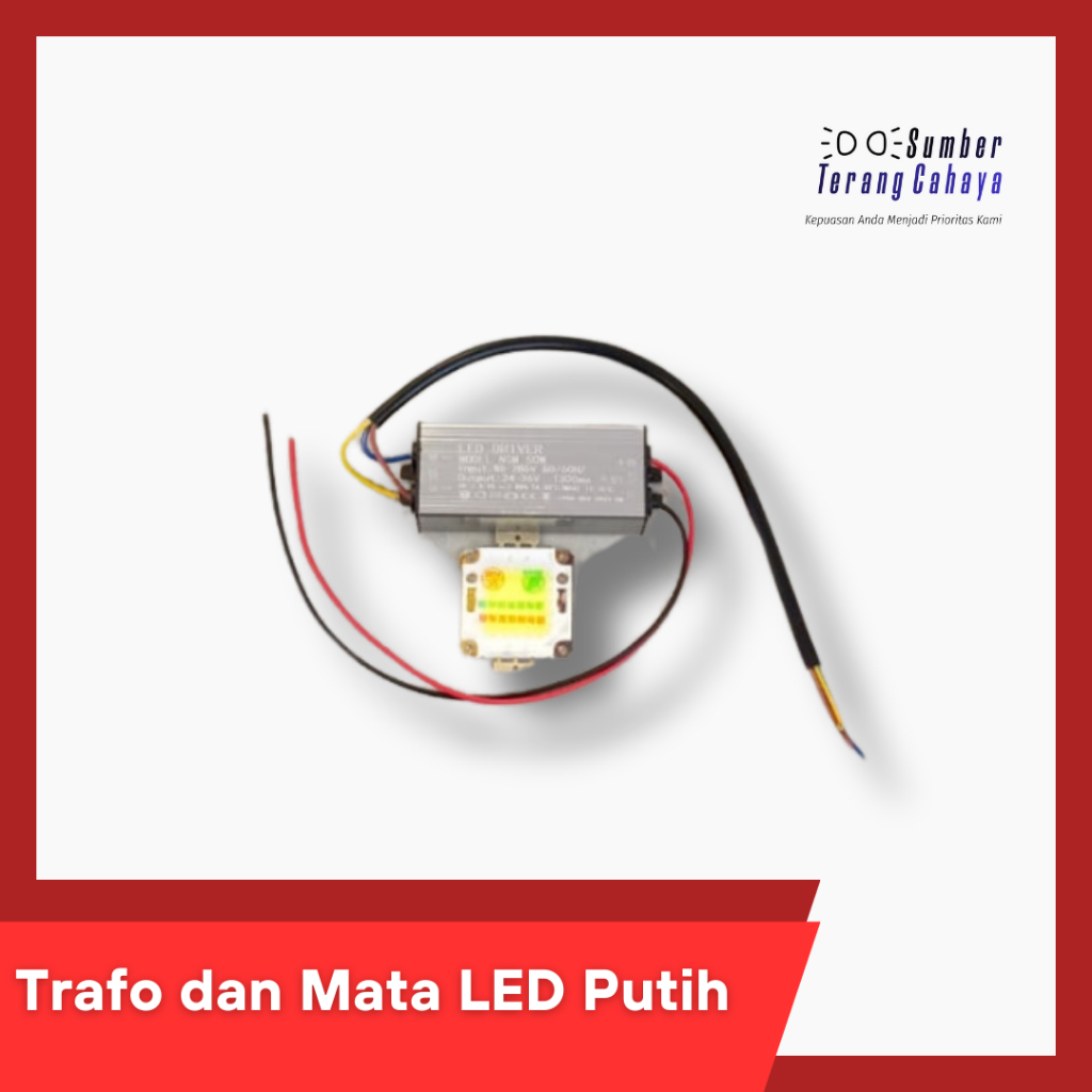 Jual Trafo LED Driver 50 Watt / Mata LED Putih atau Kuning / Trafo saja ...