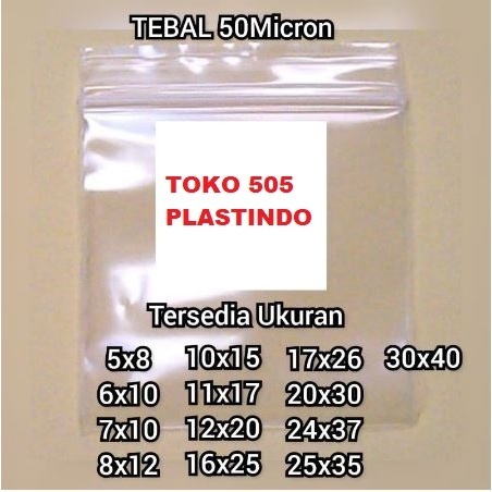 Jual Kantong Plastik Klip Snack PP Ziplock isi 100pcs Tebal 0.5 Ukuran ...