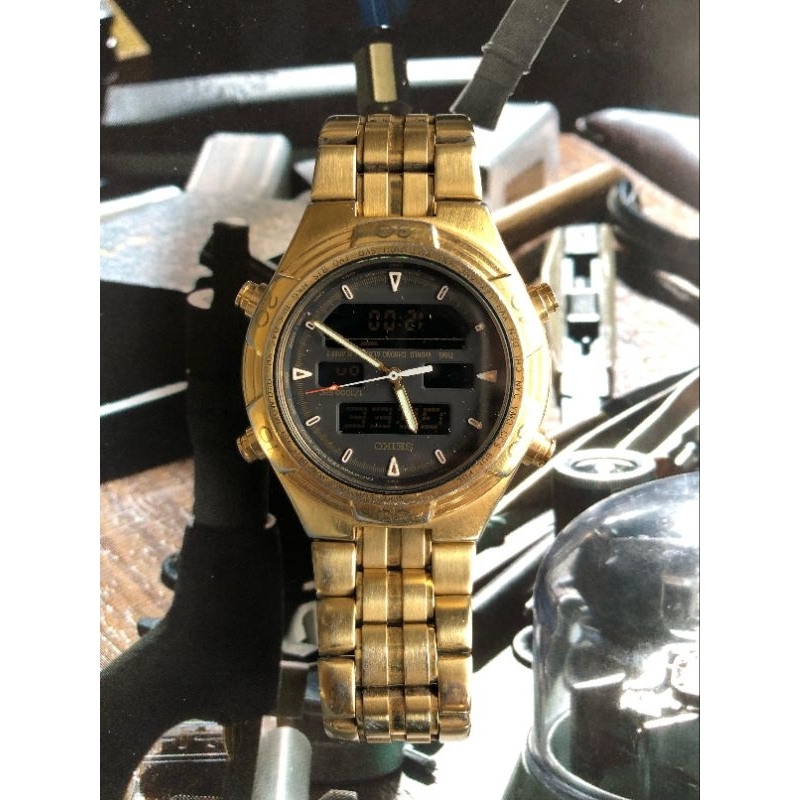 Jual Seiko World-Time Chronograph H021-8018 - SJP004 | Shopee Indonesia