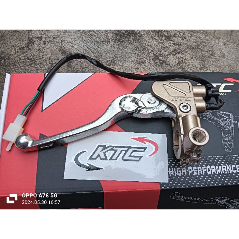Jual master rem depan kanan Ktc racing t-rex radial terbaru piston 12,7mm master rem Ktc racing ...