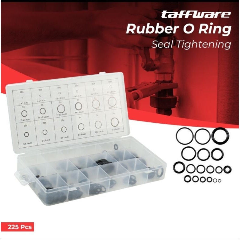 Jual Karet Rubber O Ring Seal Tightening 225 PCS Karet AC Mobil Karet AC Freon Pompa | Shopee ...