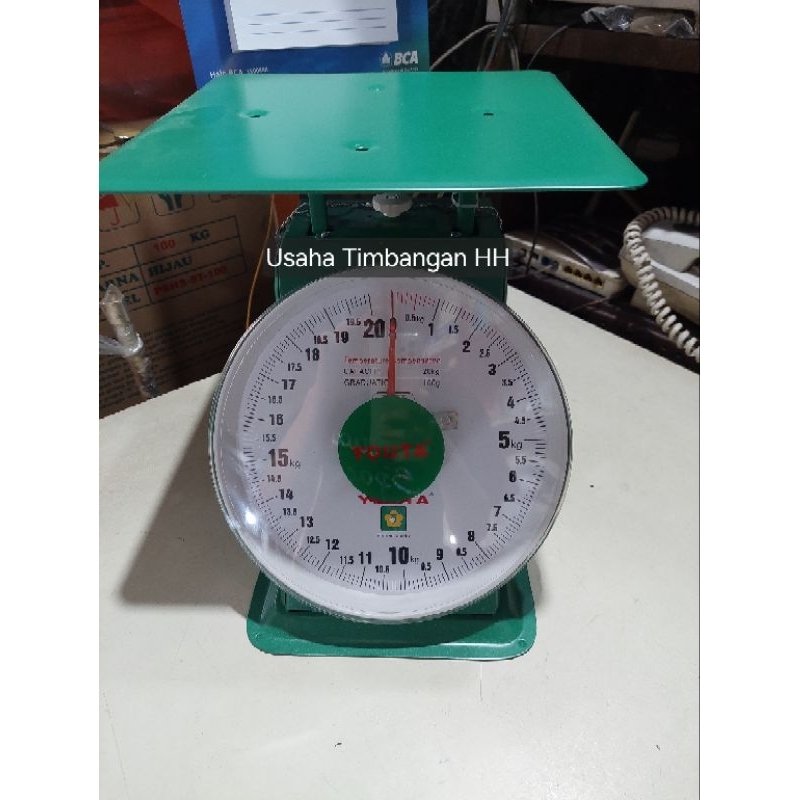 Jual Timbangan Duduk Jarum 20kg Laundry Buah kilo duduk plat rata vietnam quality | Shopee Indonesia