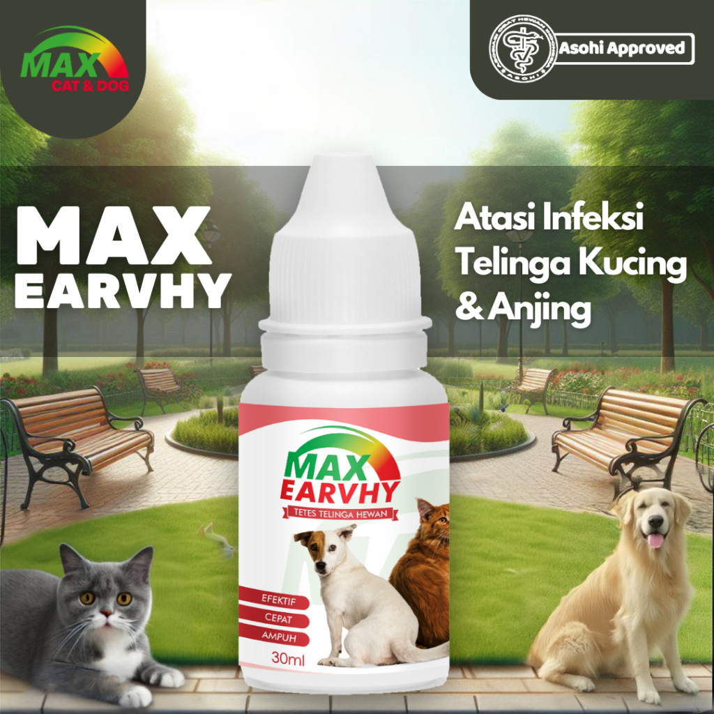 Jual Max Earvhy | Obat Infeksi Telinga untuk Kucing dan Anjing | Shopee ...