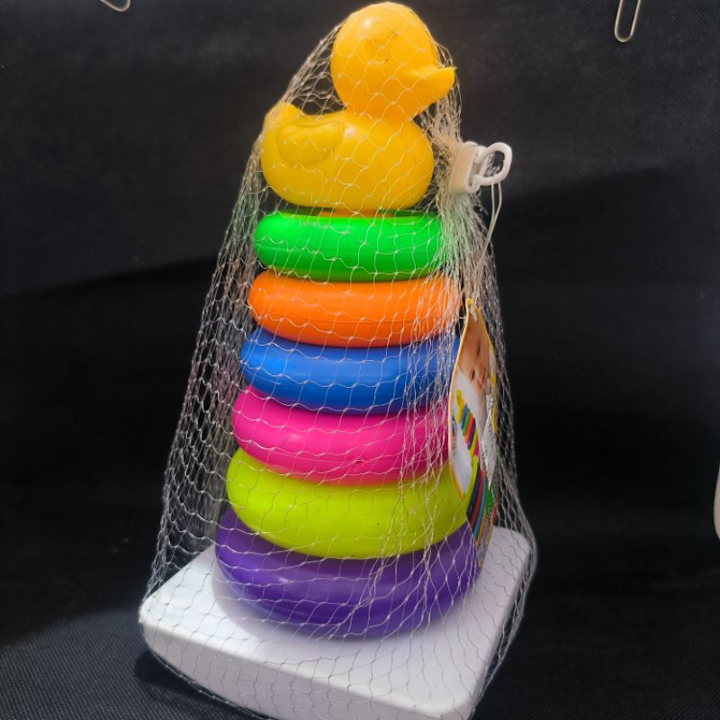 Jual mainan anak ring donat bebek / mainan edukasi | Shopee Indonesia