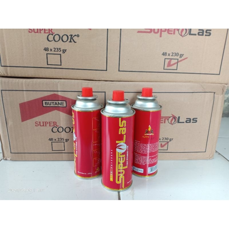 Jual Gas Kaleng Portable Merk Super Las/Gas Kaleng Kompor Portable/ Gas ...