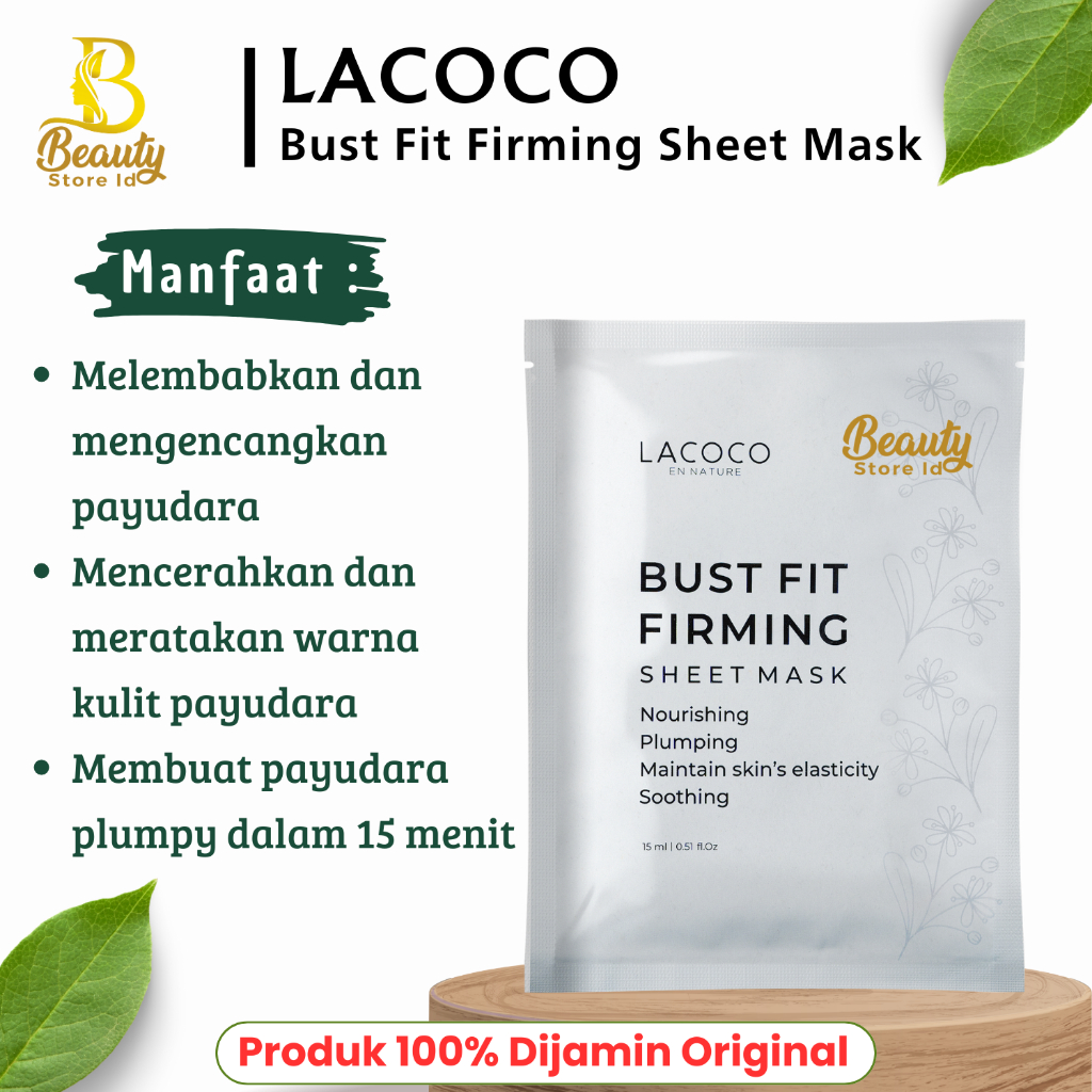 Jual BS - Lacoco Bust Fit Firming Sheet Mask Masker Payudara Pengencang ...