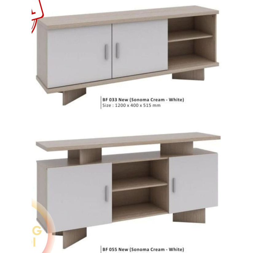 Jual [PROMO] MEJA TV UKURAN 120 WALLNUT/ RAK TV BUFFET/ RAK TV BUFFET ...