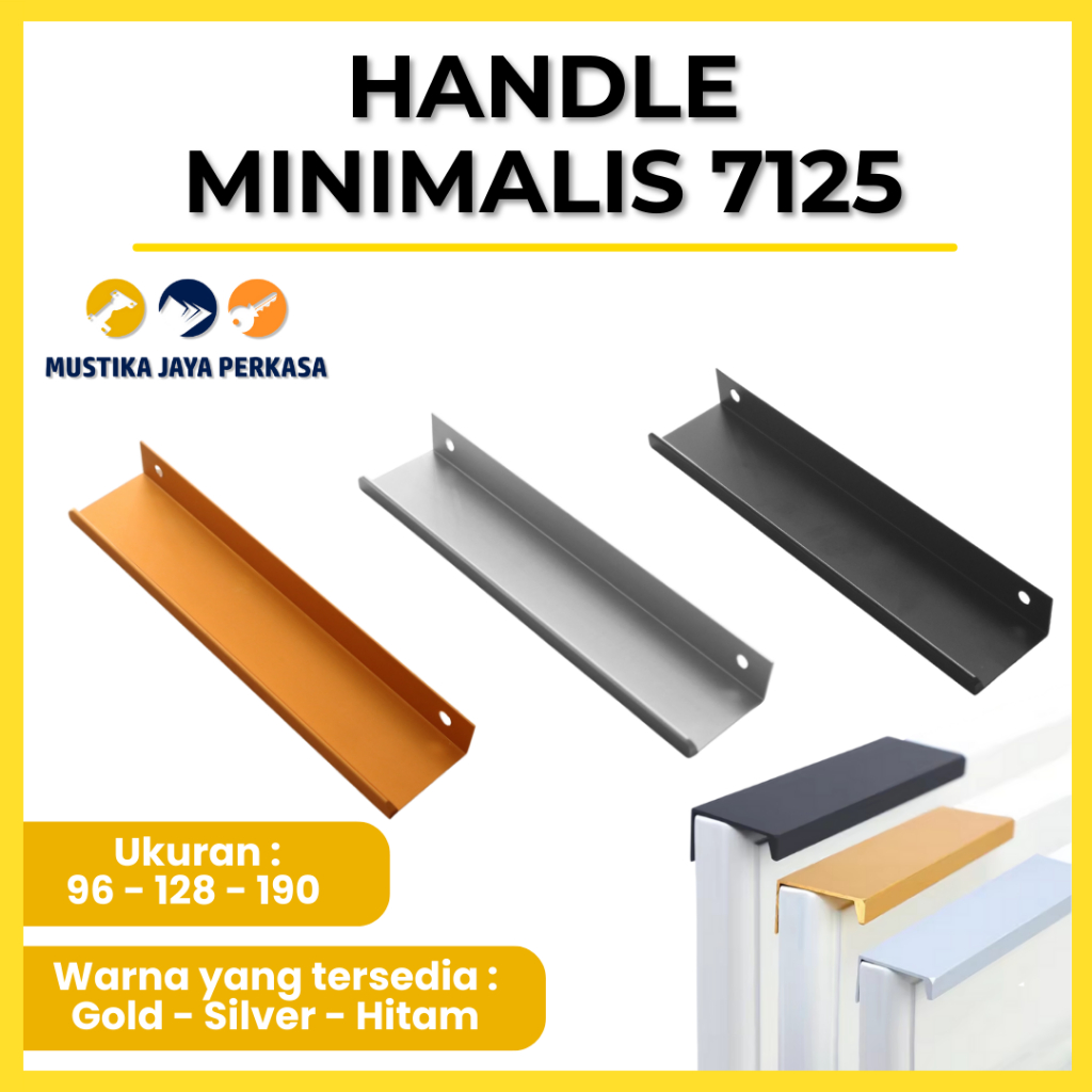 Jual Handle Minimalis 7125 Tarikan Hidden Belakang Pintu Lemari Tarik ...
