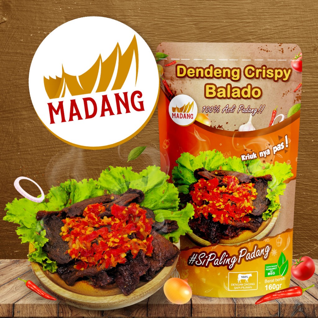 Jual Dendeng Balado Krispy PREMIUM / Dendeng Balado Kering Asli Padang ...