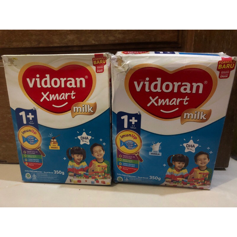 Jual vidoran 1+ 350 gr vanila/madu box rijek exp 2026 | Shopee Indonesia