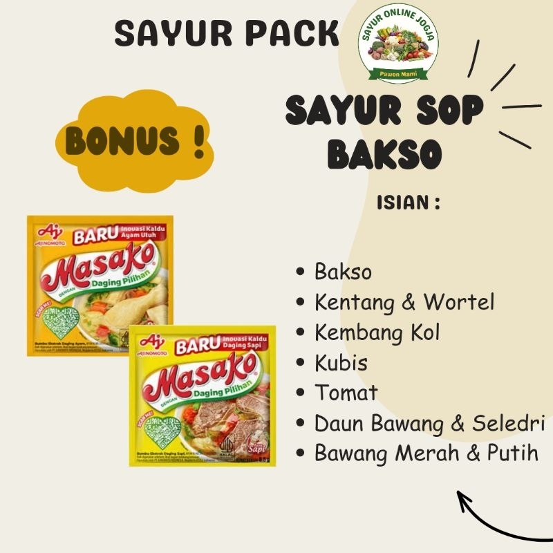 Jual Sop sayur baso / sayur pack sayur prep instan Foodprep - PAWON ...