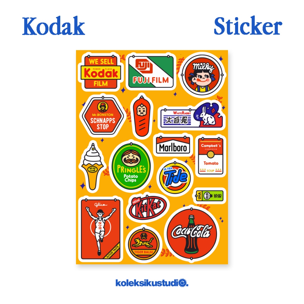 Jual Stiker Kodak Sticker Vintage Retro Aesthetic Lucu Stiker HP Laptop ...