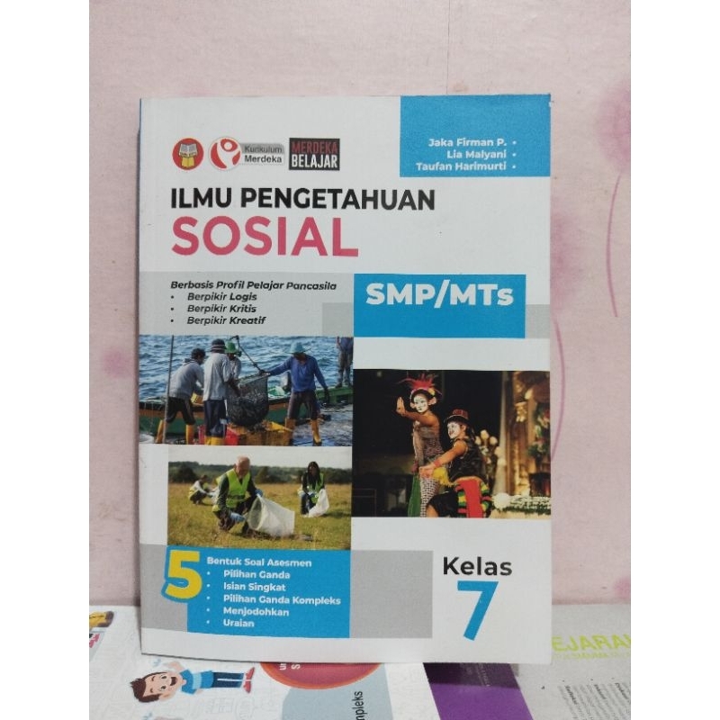 Jual buku ips ilmu pengetahuan sosial kelas 7/VII/1 smp/mts yrama widya kurmer kurikulum merdeka ...