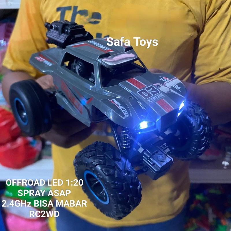 Jual Mainan RC Mobil Remote Off-road Super Climbing Pioner Spray Asap ...