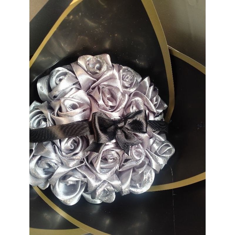 Jual ready 1 jam buket bunga Glitter wisuda graduation valentine ...