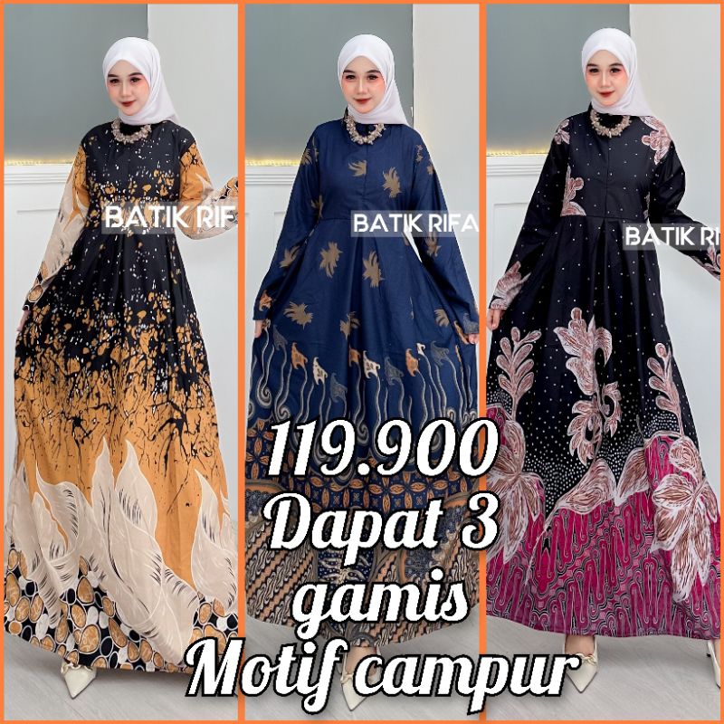 Jual Paket Usaha Gamis Batik Busui Ready Ukuran Standar Dan Jumbo ...