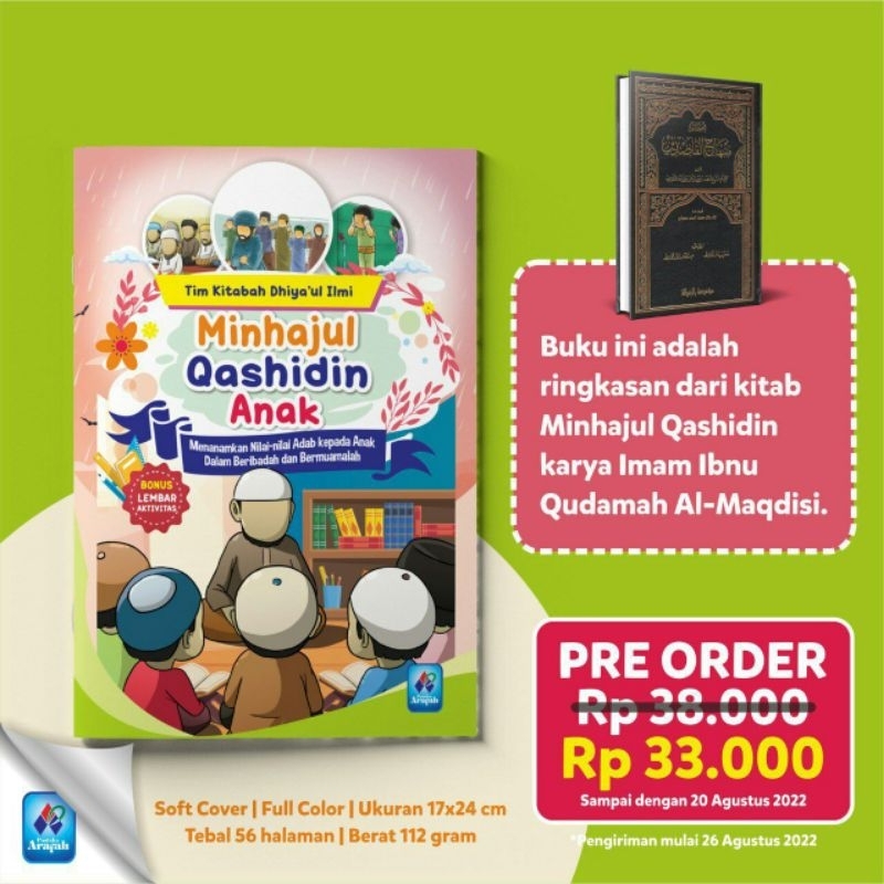 Jual Minhajul Qashidin Anak - Pustaka Arafah - Tim Kitabah Dhiya'ul ...