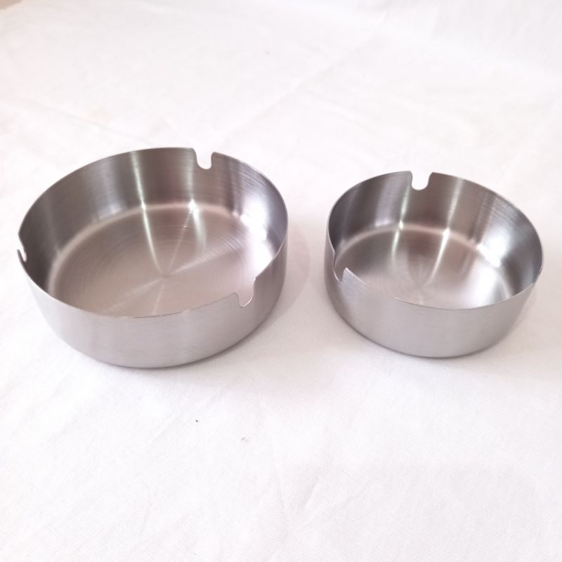 Jual Asbak Bulat Stainless Steel Ashtray, Asbak Cafe, Asbak 8cm 10cm ...