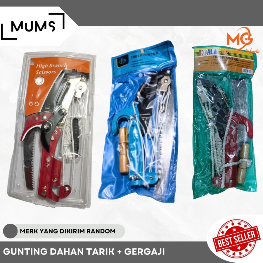 Jual Gunting Dahan Tarik + Gergaji Pisau Dengan Tali +/- 2,3 Meter ...
