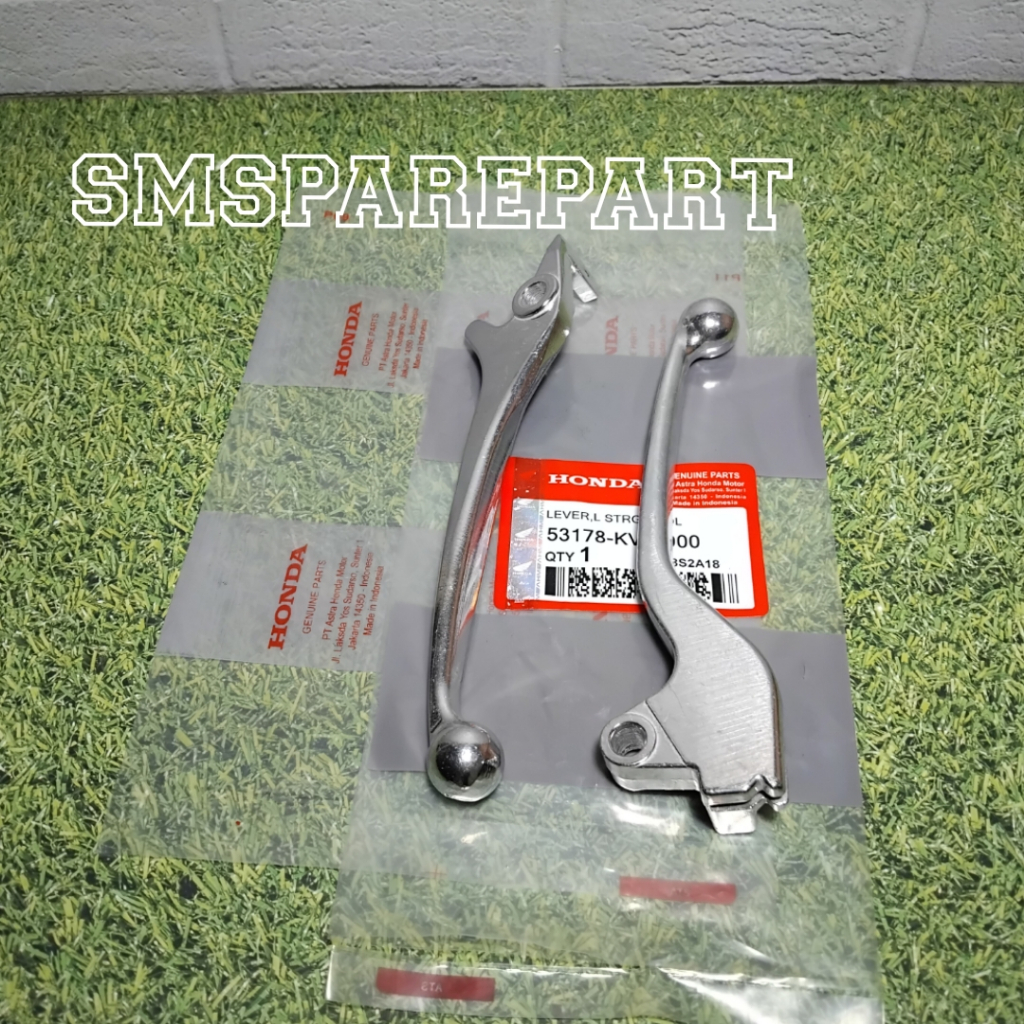 Jual silver handle handel set kiri kanan rem depan belakang honda beat ...