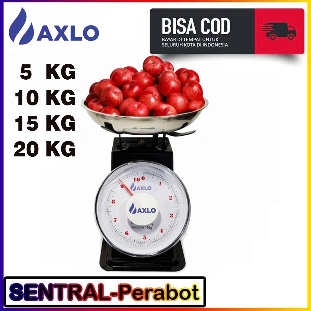 Jual Timbangan Manual Jarum/Analog/Duduk/Laundry AXLO 5,10,15 dan 20KG | Shopee Indonesia