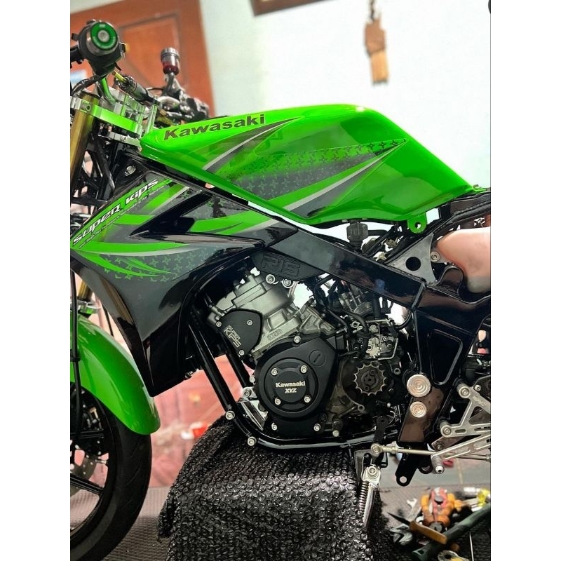 Jual striping lis sticker standar Kawasaki ninja ss 2012 hijau shuriken ...